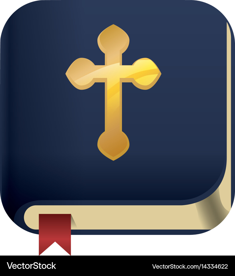 Holy bible christianity symbol Royalty Free Vector Image