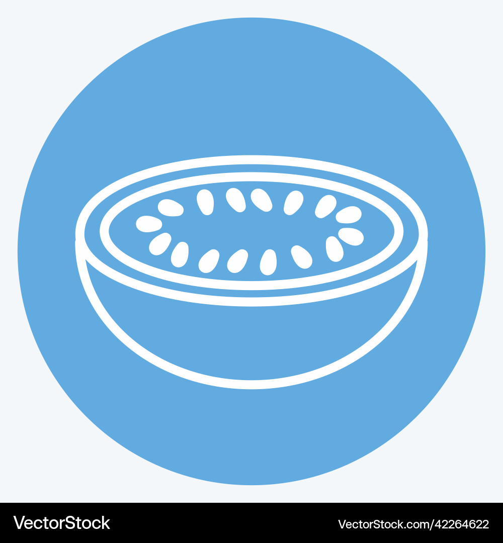 Icon melon suitable for fruits and vegetables Vector Image