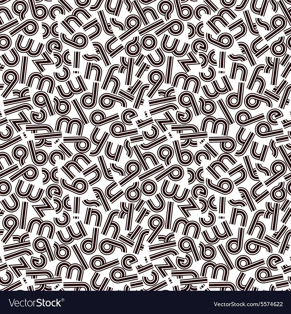 Letters seamless pattern background Royalty Free Vector