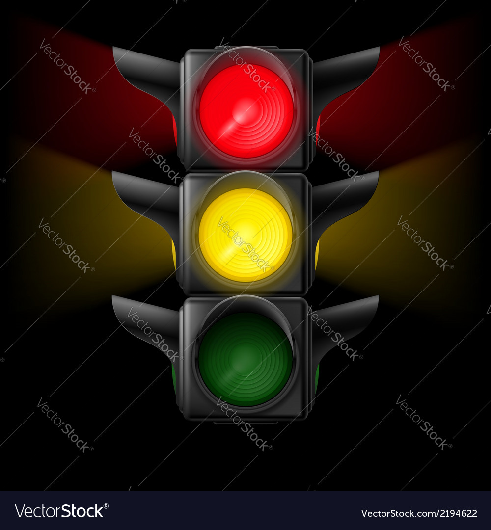 Traffic light Royalty Free Vector Image - VectorStock