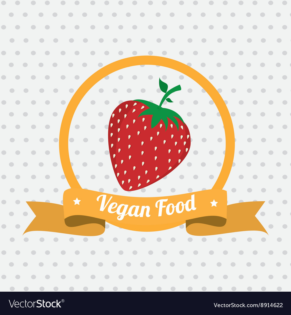 Vega food design Royalty Free Vector Image - VectorStock