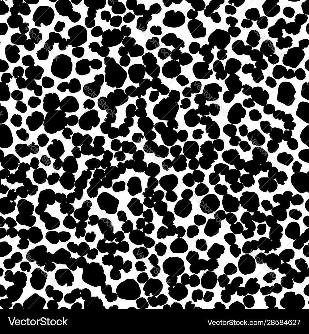 Abstract monochrome animal fur seamless pattern Vector Image