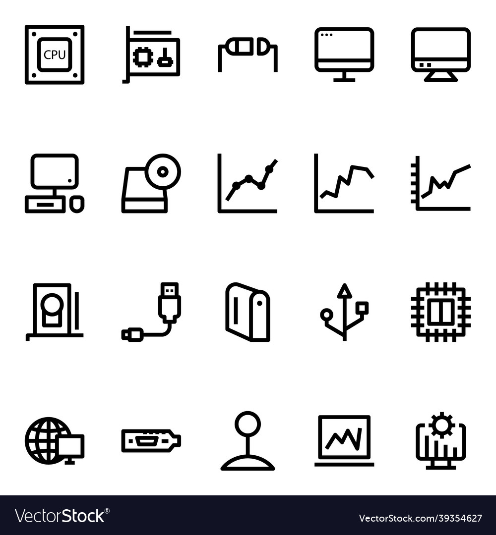 Computer Hardware Royalty Free Vector Image Vectorstock