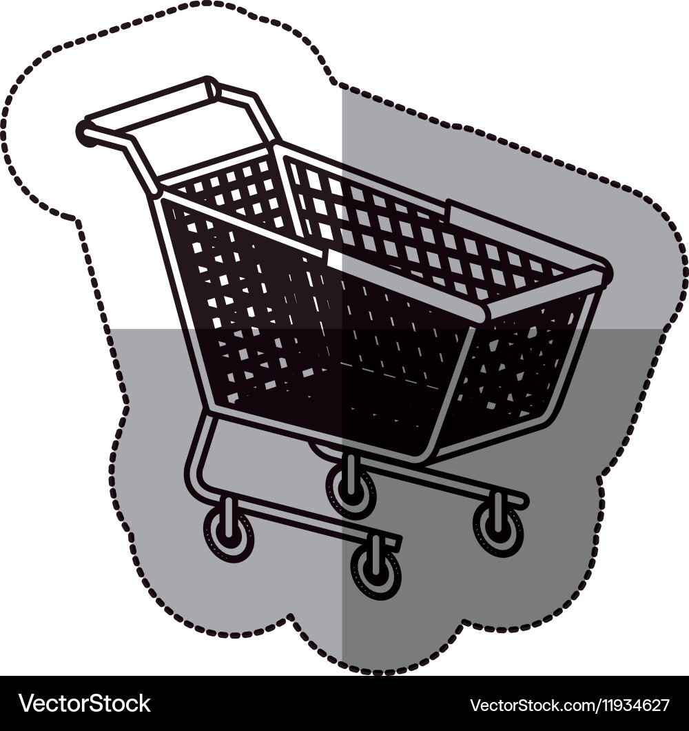Isolated shopping cart design Royalty Free Vector Image