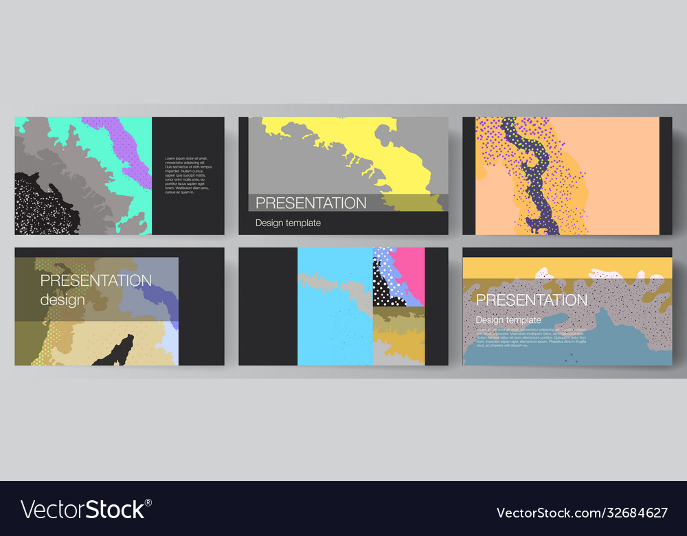 Layout presentation slides design Royalty Free Vector Image