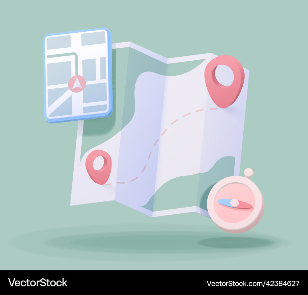 Location map great design for any purposes green Vector Image