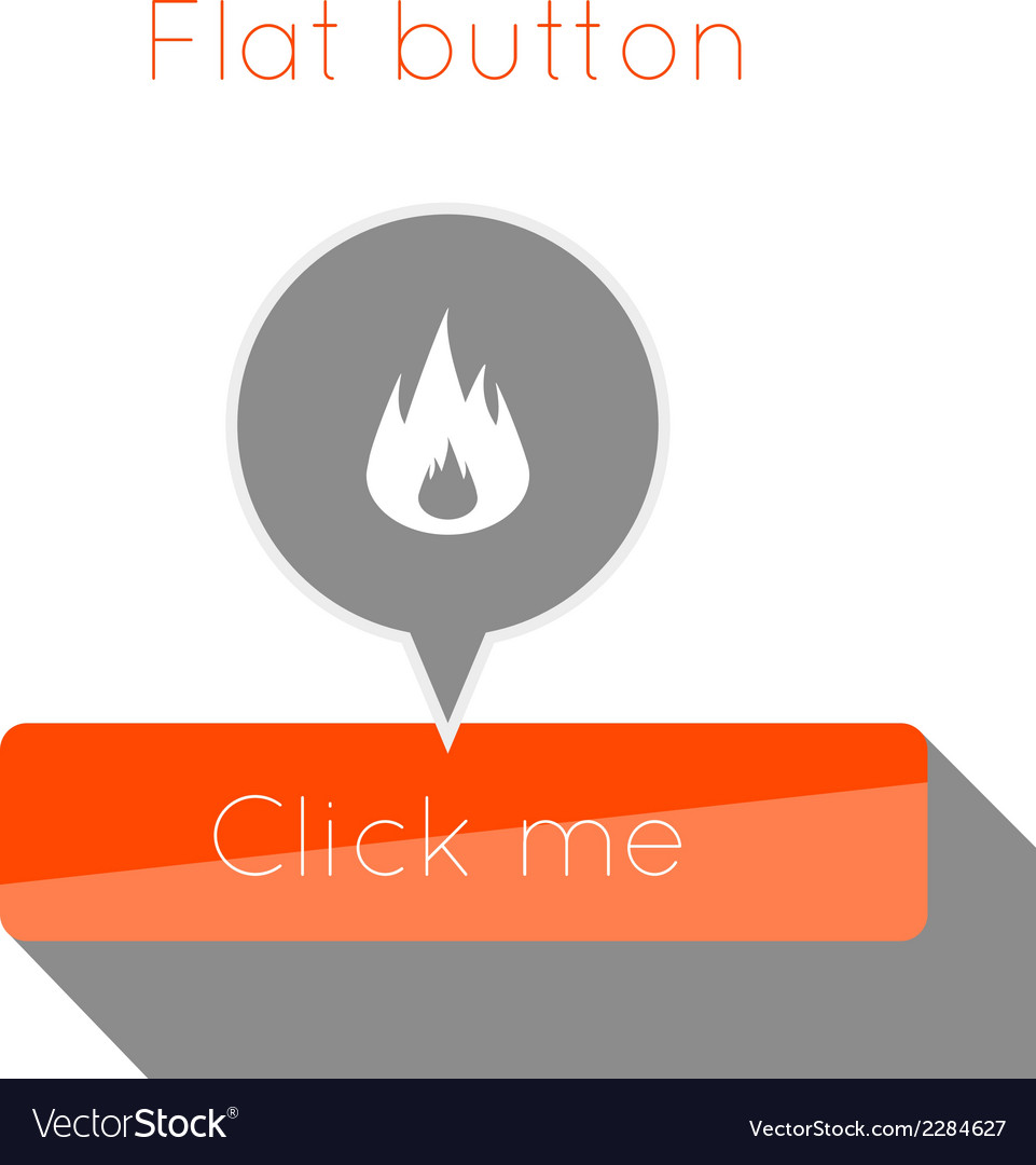 Simple flat modern button template design Vector Image