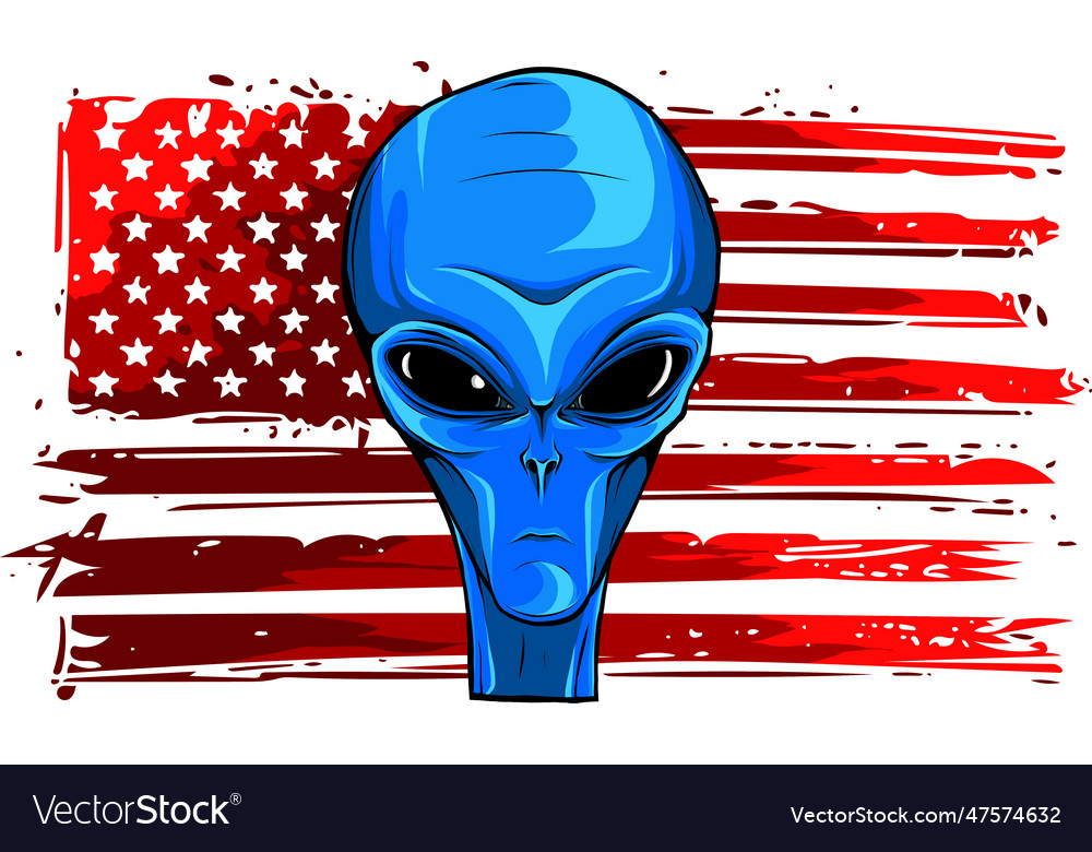 Alien head design Royalty Free Vector Image - VectorStock