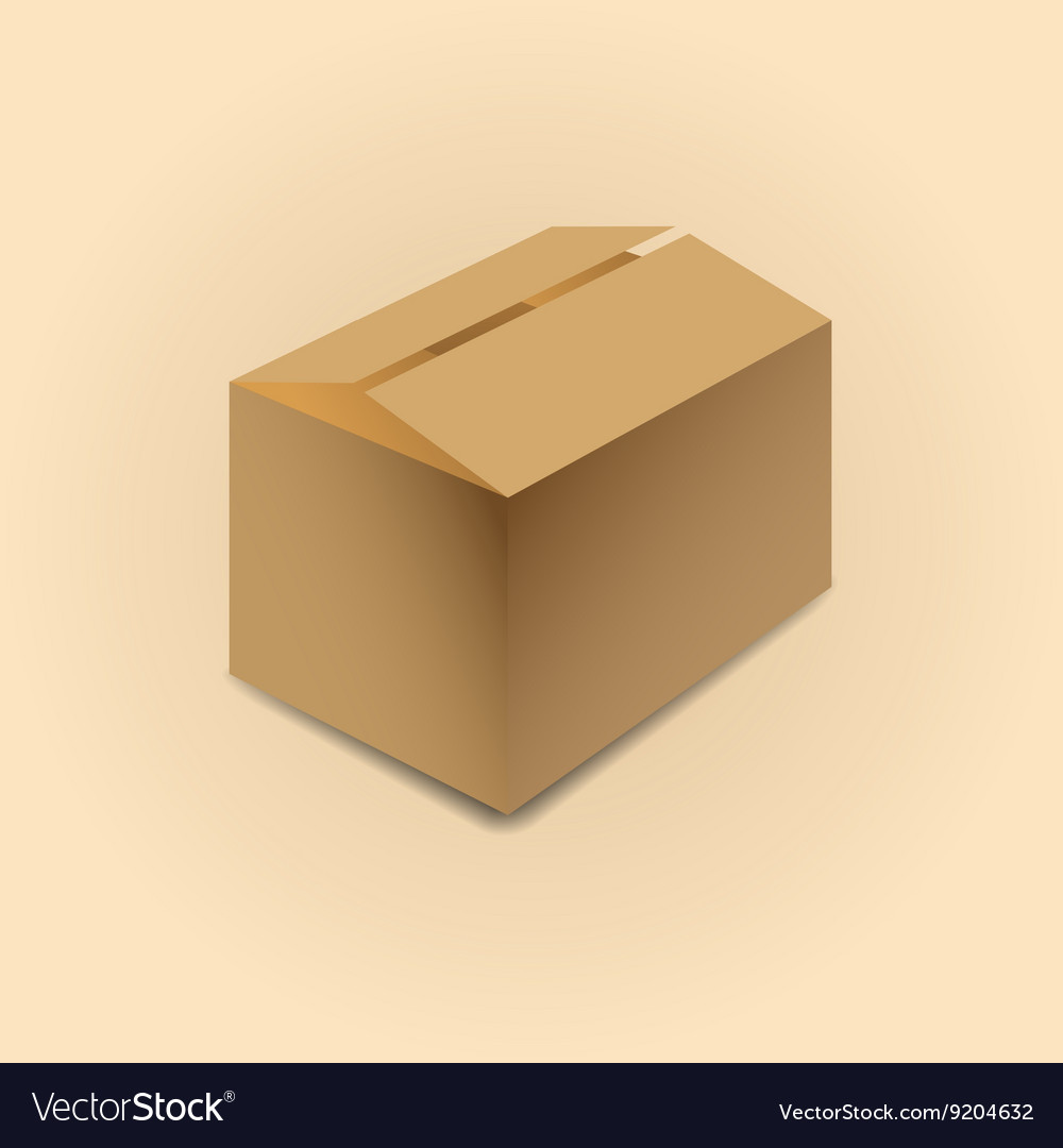 Cardboard box Royalty Free Vector Image - VectorStock