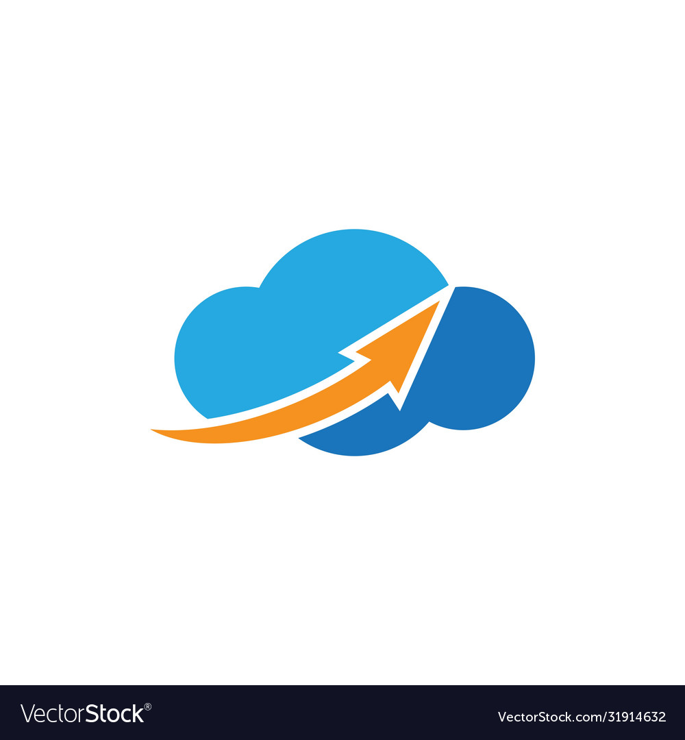 Cloud template Royalty Free Vector Image - VectorStock