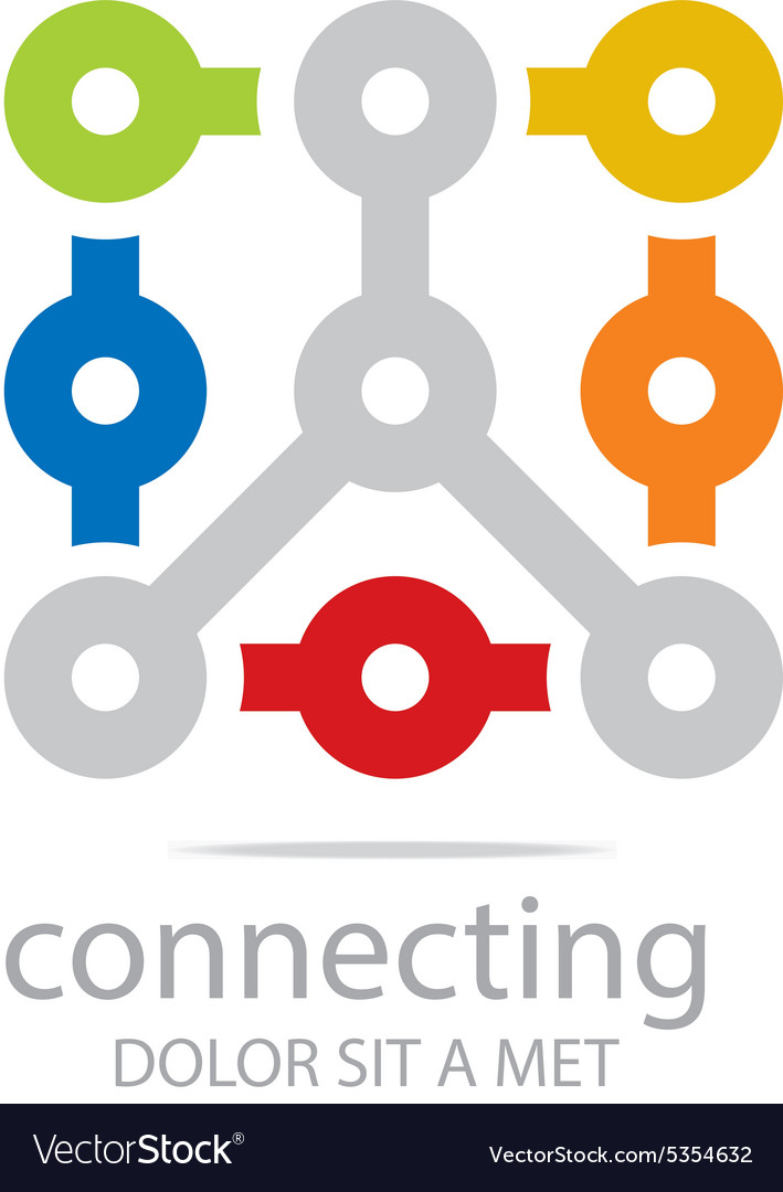 Connecting design element Royalty Free Vector Image