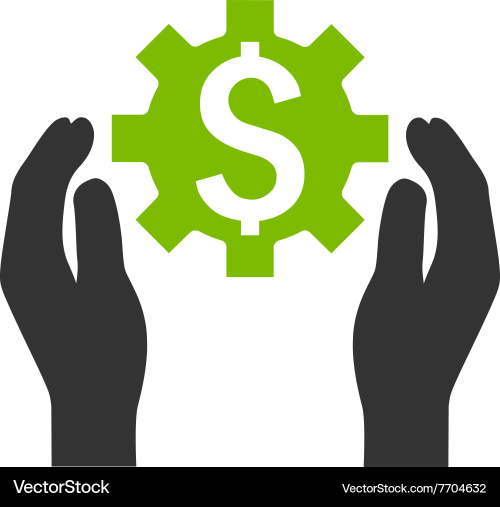 Financial insurance options flat icon Royalty Free Vector