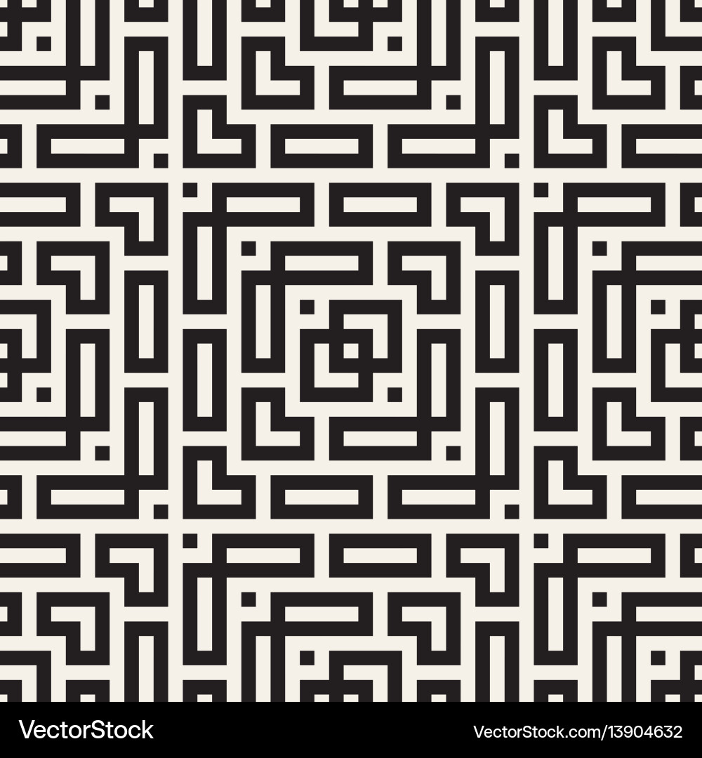 Maze tangled lines contemporary graphic abstract Vector Image