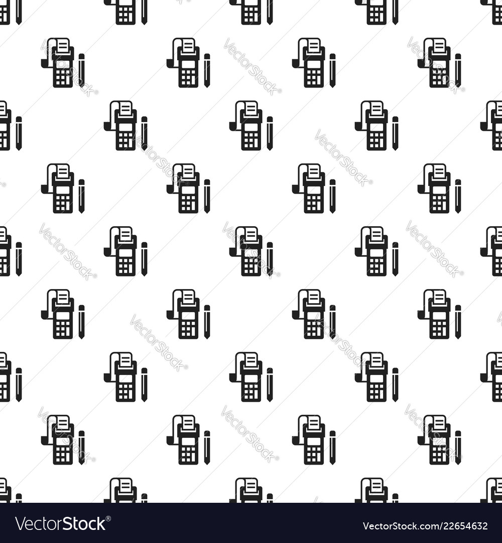 Payment terminal pattern seamless Royalty Free Vector Image