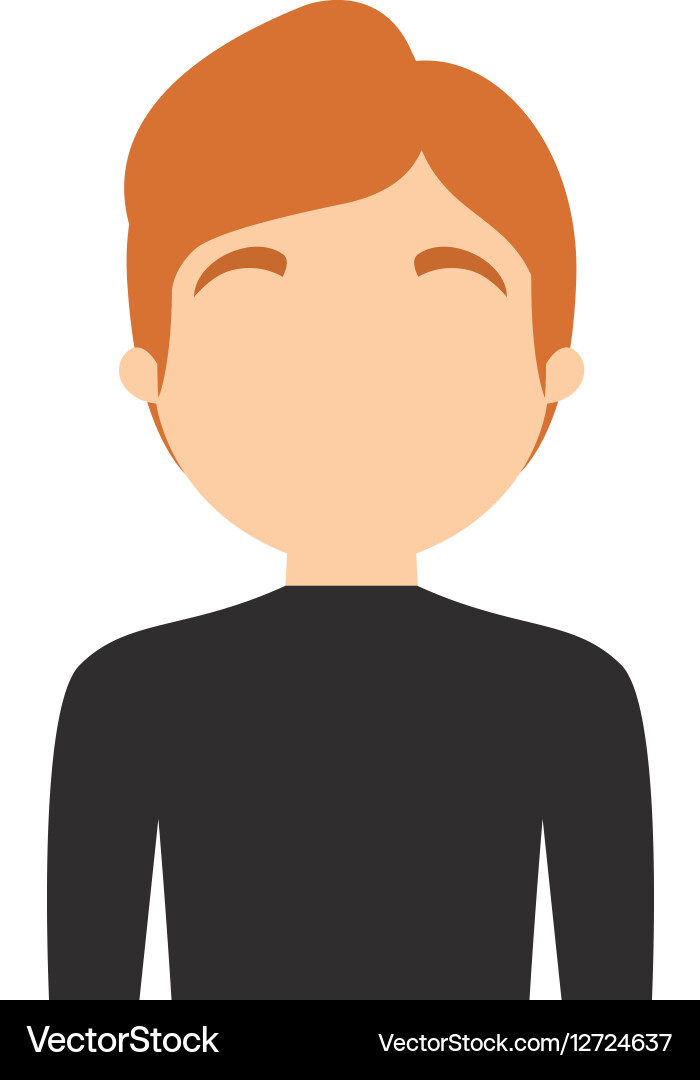 Character man elegant fashion Royalty Free Vector Image