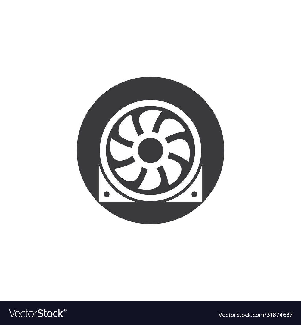 Fan icon template Royalty Free Vector Image - VectorStock