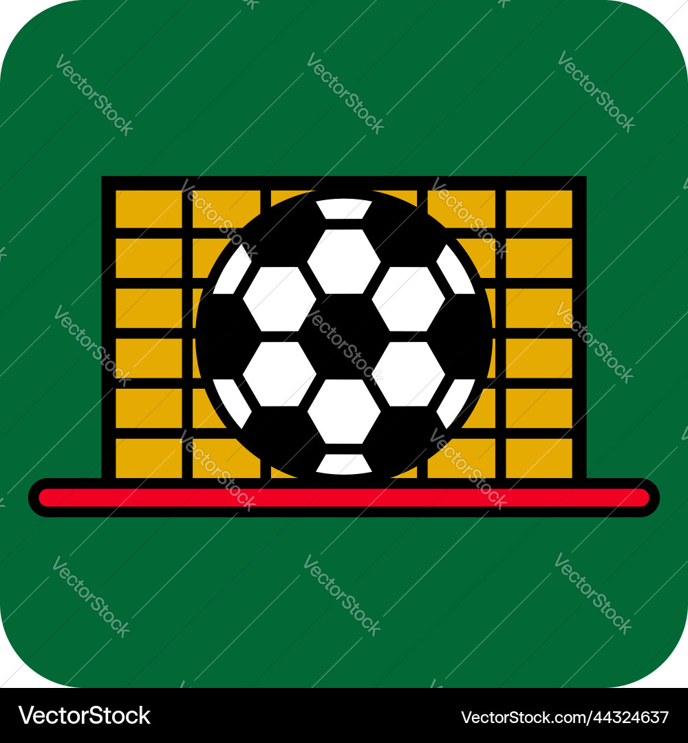 Football gate on a white background Royalty Free Vector