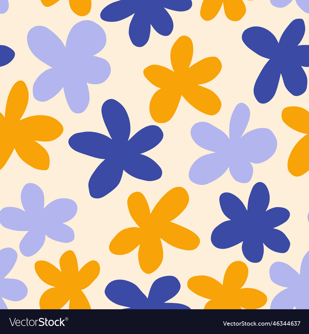 Seamless floral pattern with flowers spring Vector Image