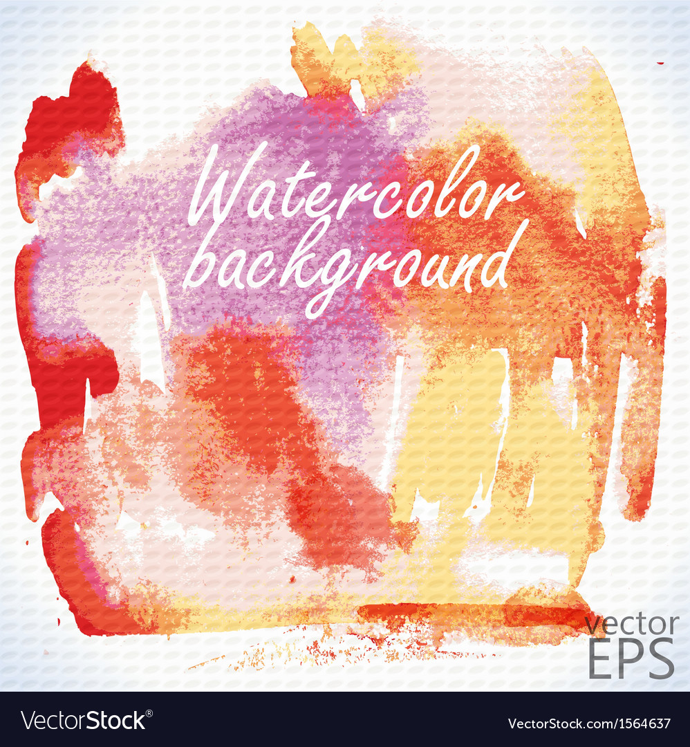 Watercolor hand painted shape Royalty Free Vector Image