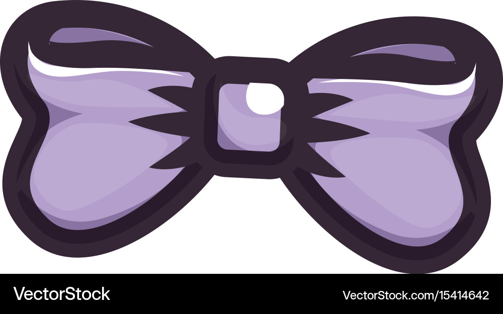 Isolated cute bow Royalty Free Vector Image - VectorStock