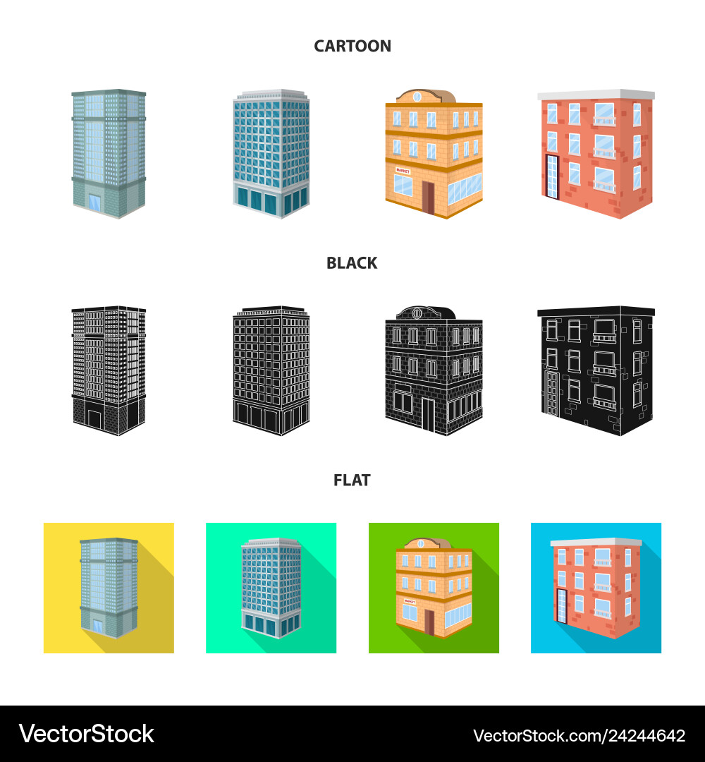 Isolated object of construction and building logo Vector Image