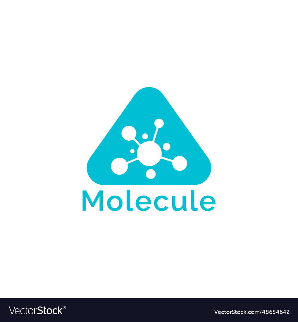 Molecule logo Royalty Free Vector Image - VectorStock