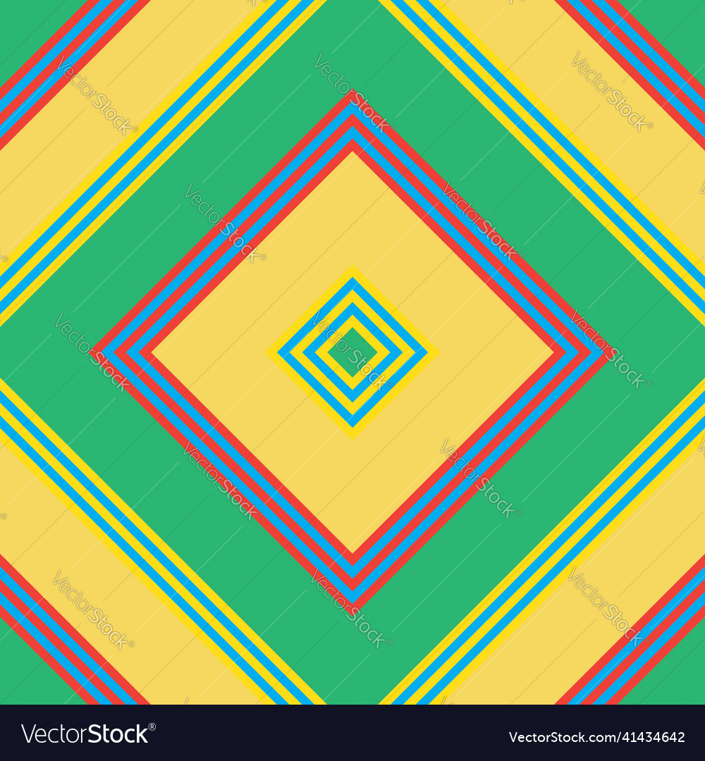 Rainbow argyle diagonal stripes seamless pattern Vector Image