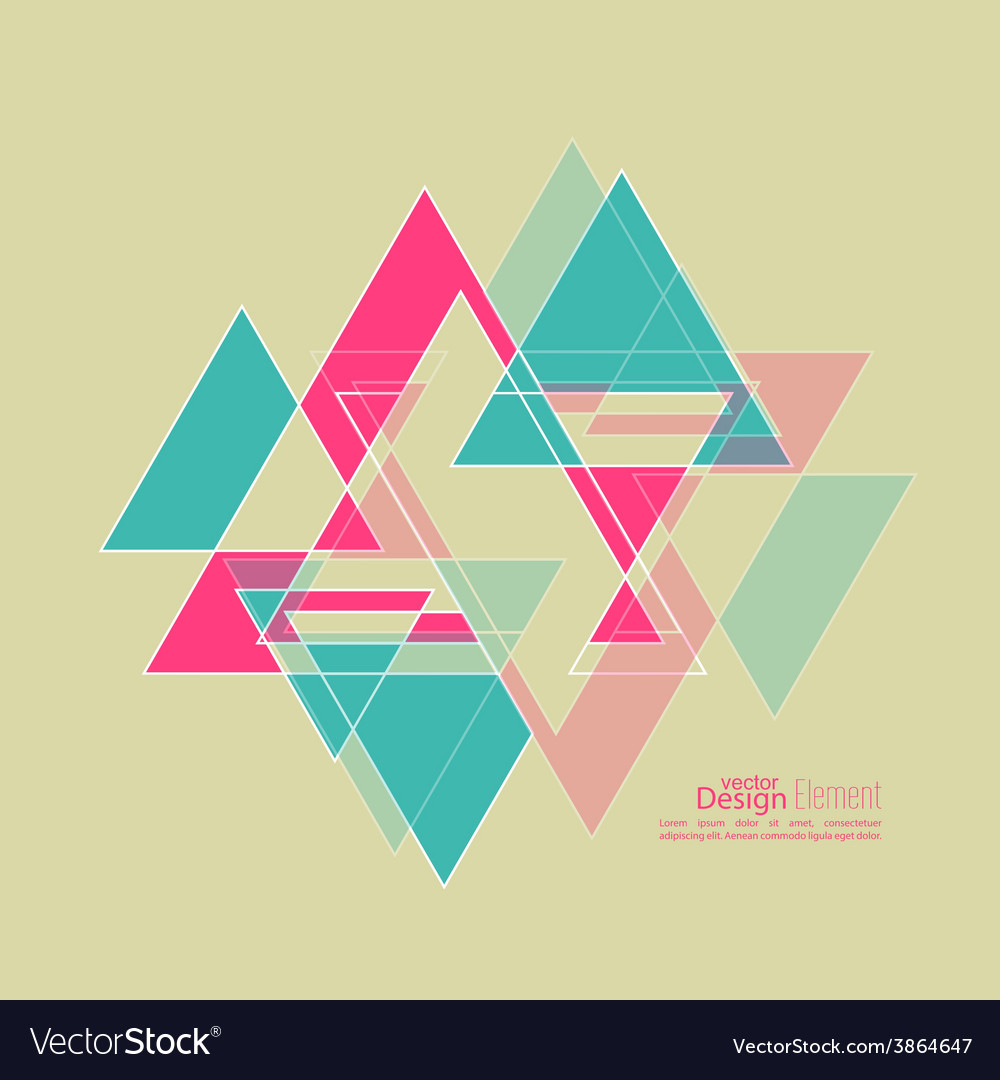Abstract background with triangles Royalty Free Vector Image