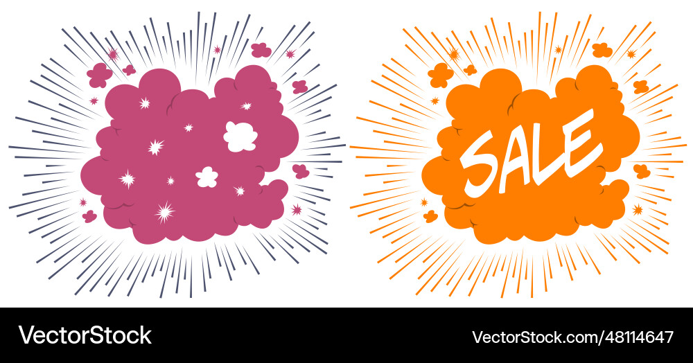 Cartoon - boom for internet and mobile website Vector Image