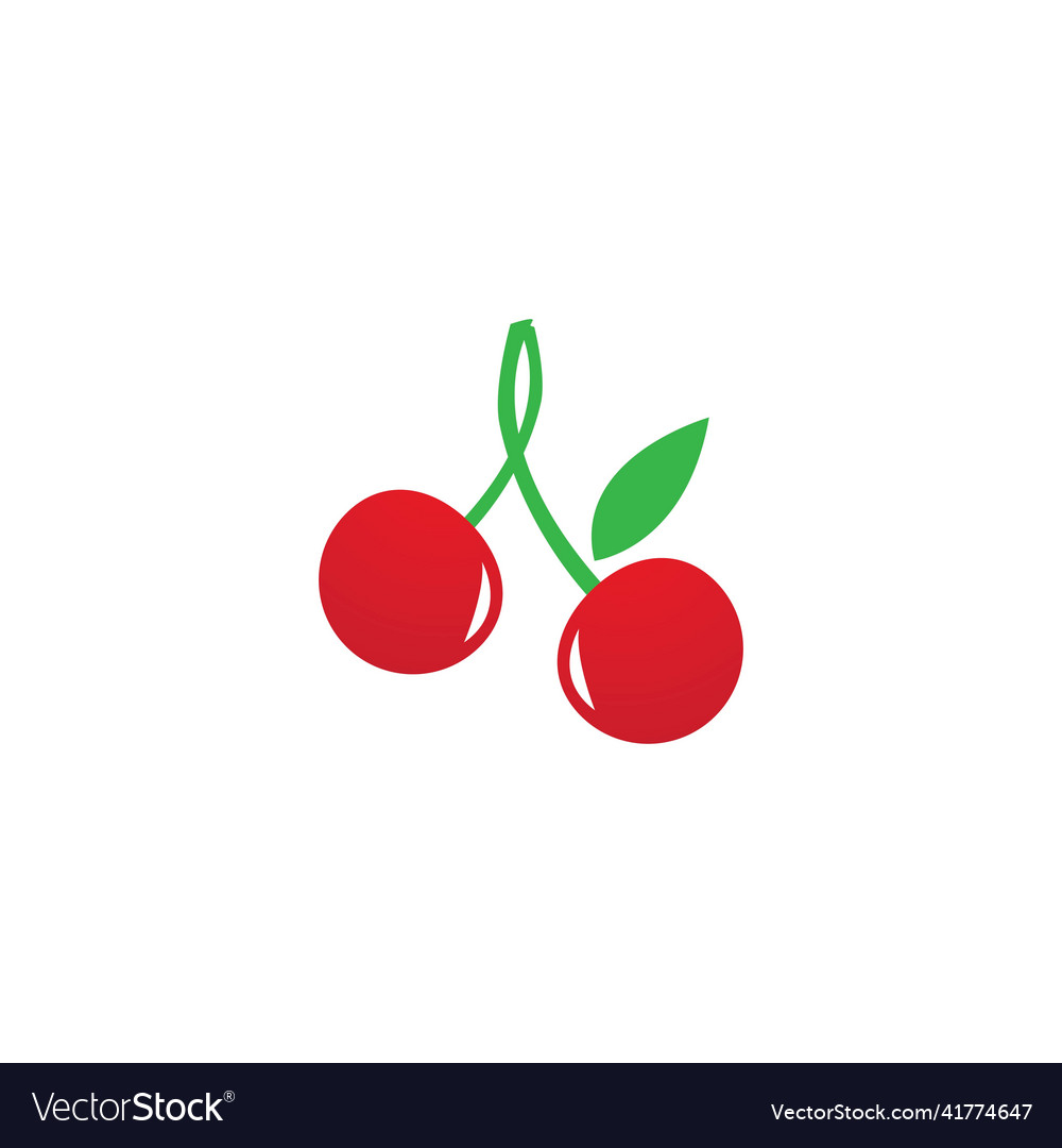 Cherry logo Royalty Free Vector Image - VectorStock
