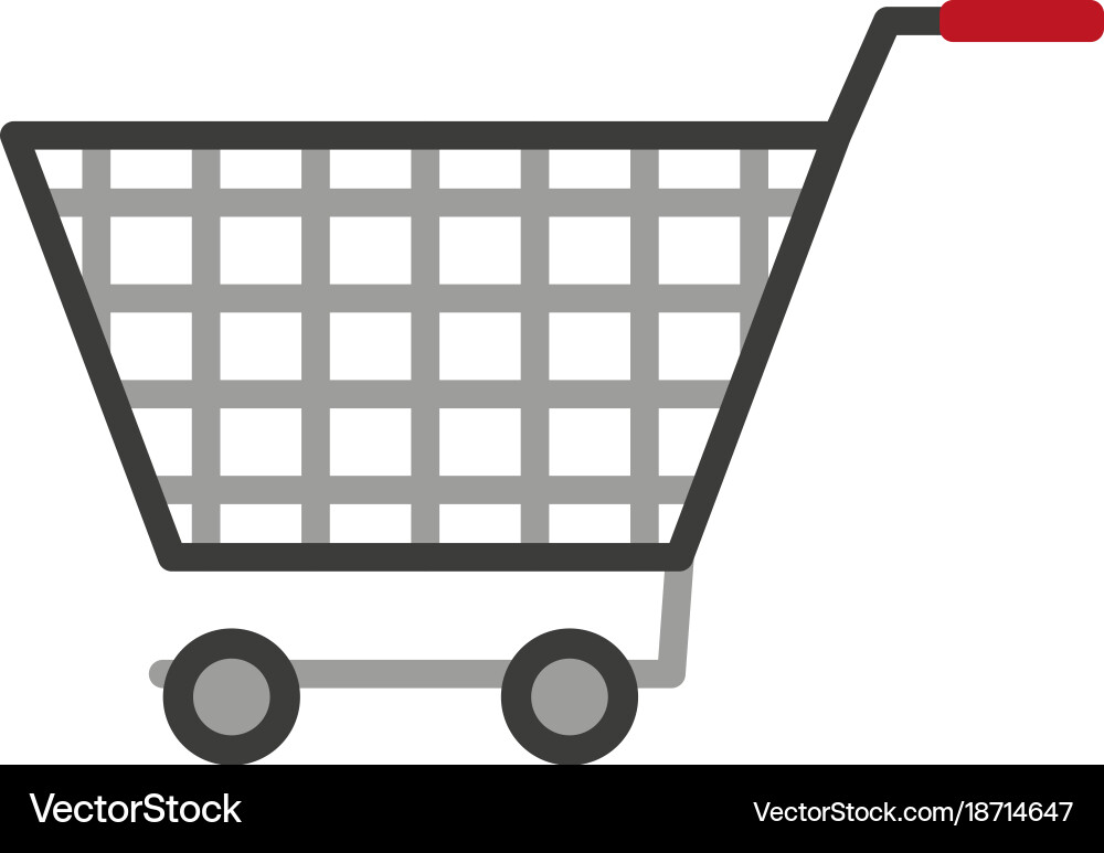 Shopping cart symbol Royalty Free Vector Image