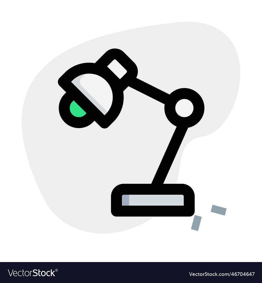 Studying friendly foldable table light Royalty Free Vector