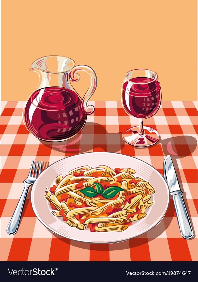 Table spread Royalty Free Vector Image - VectorStock