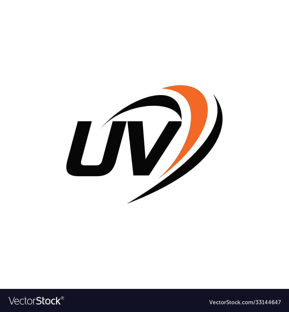 Uv monogram logo Royalty Free Vector Image - VectorStock