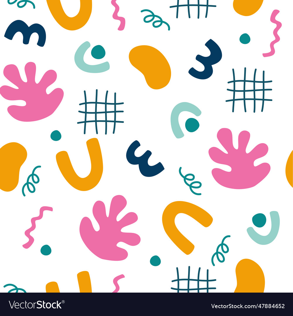 0724 shape pattern Royalty Free Vector Image - VectorStock