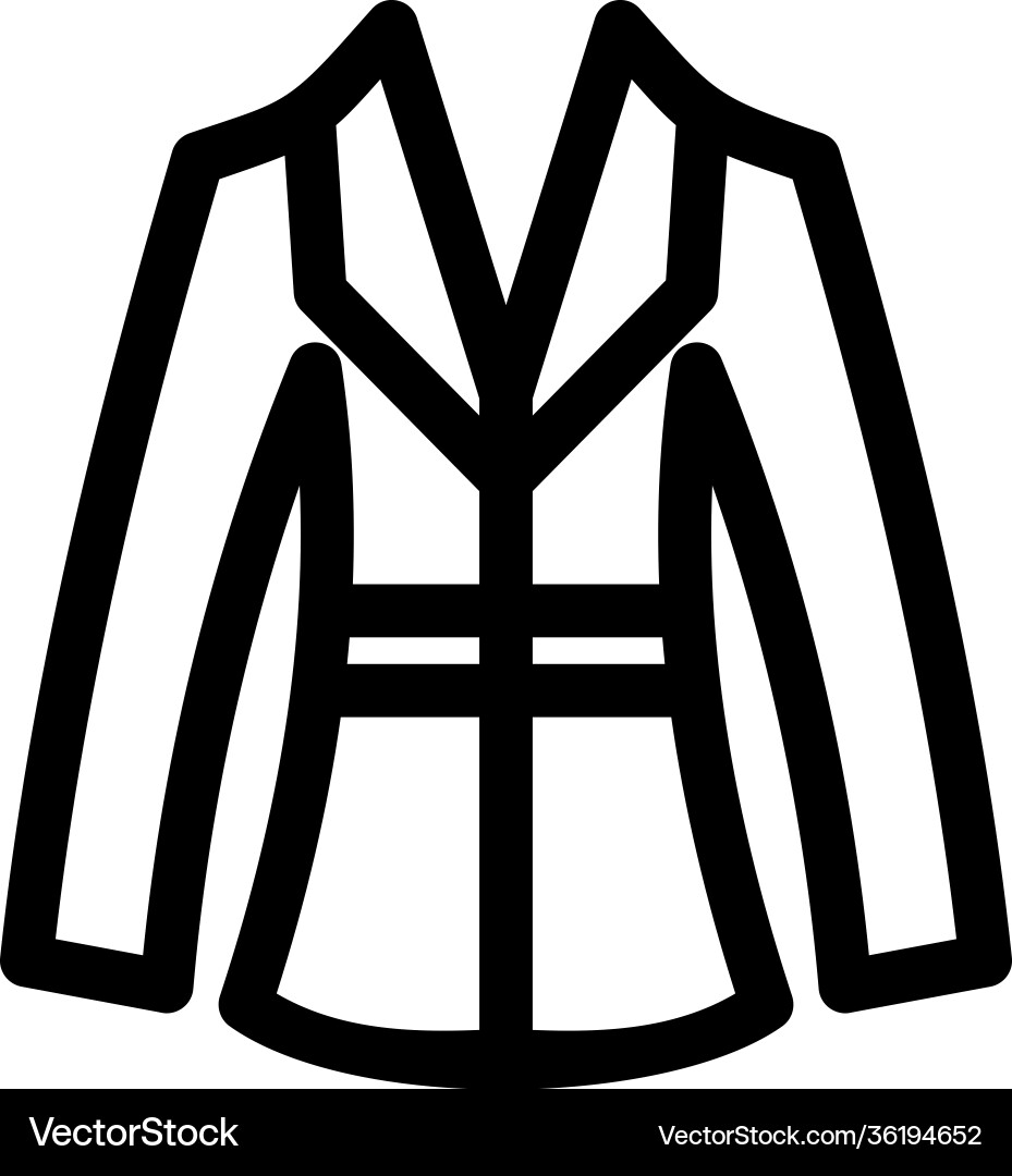Blazer icon or logo isolated sign symbol Vector Image
