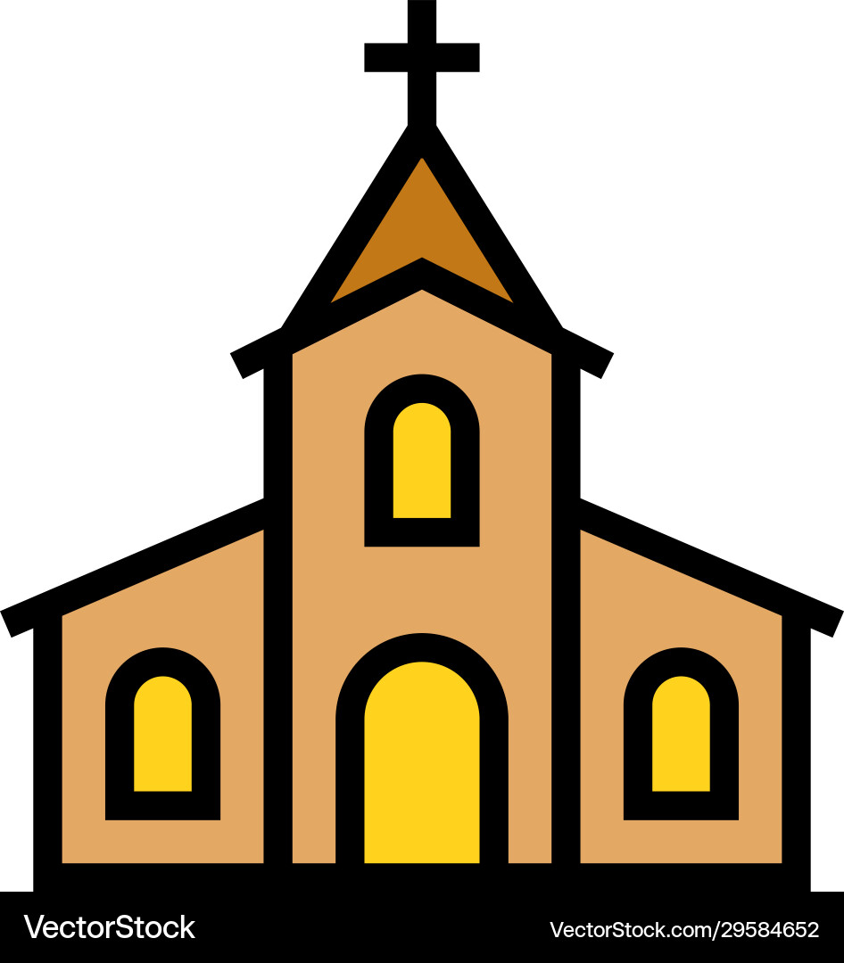 Church icon saint patricks day related Royalty Free Vector