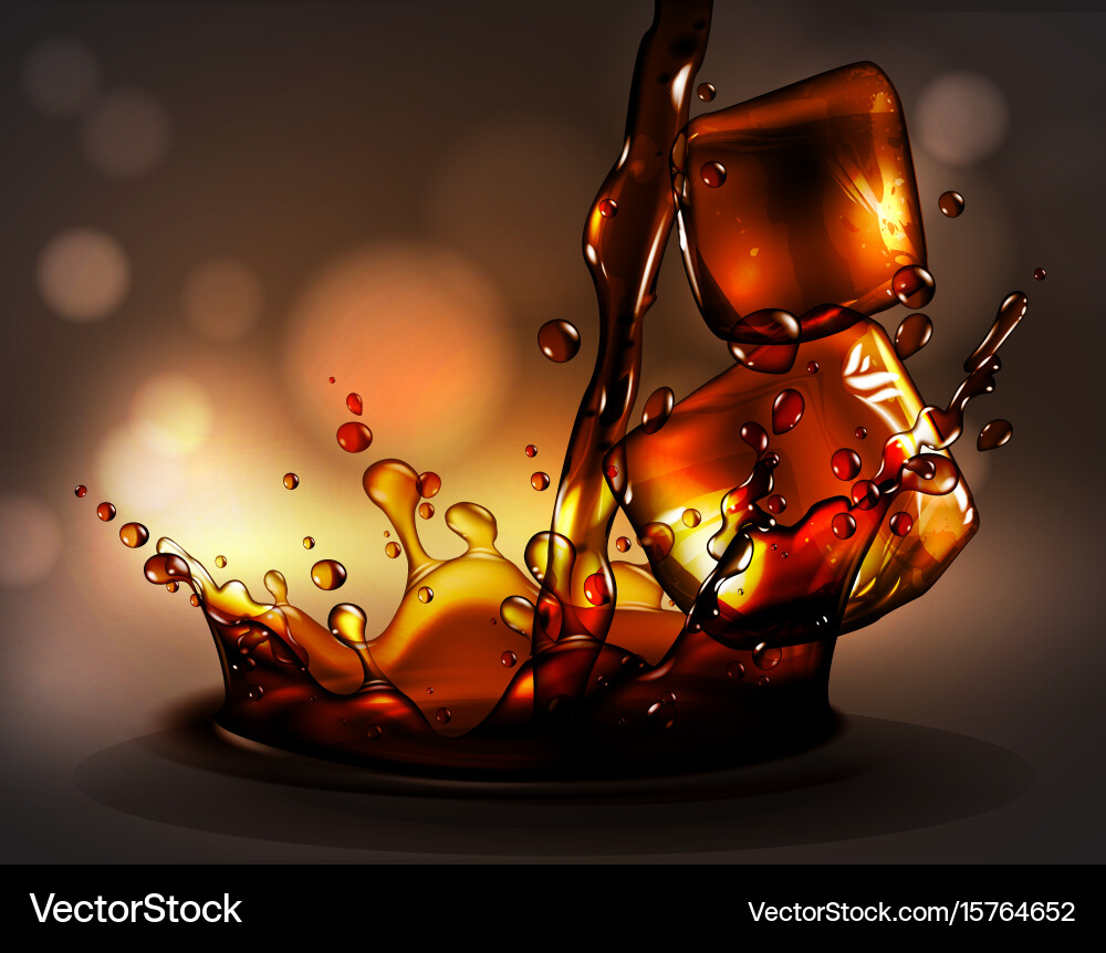 Cola advertising design high detailed realistic Vector Image