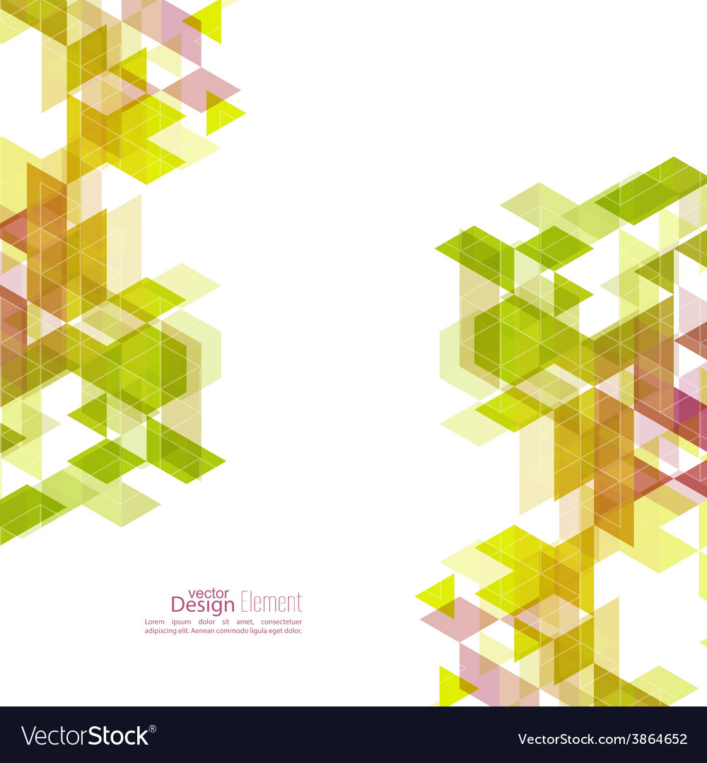 Creative abstract triangle pattern Royalty Free Vector Image