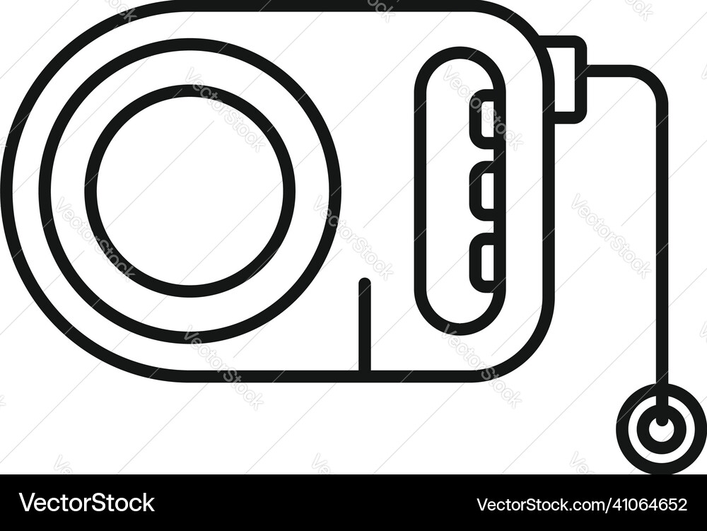 Dog leash icon outline collar pet Royalty Free Vector Image