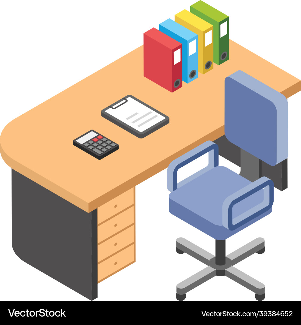 Employer table Royalty Free Vector Image - VectorStock