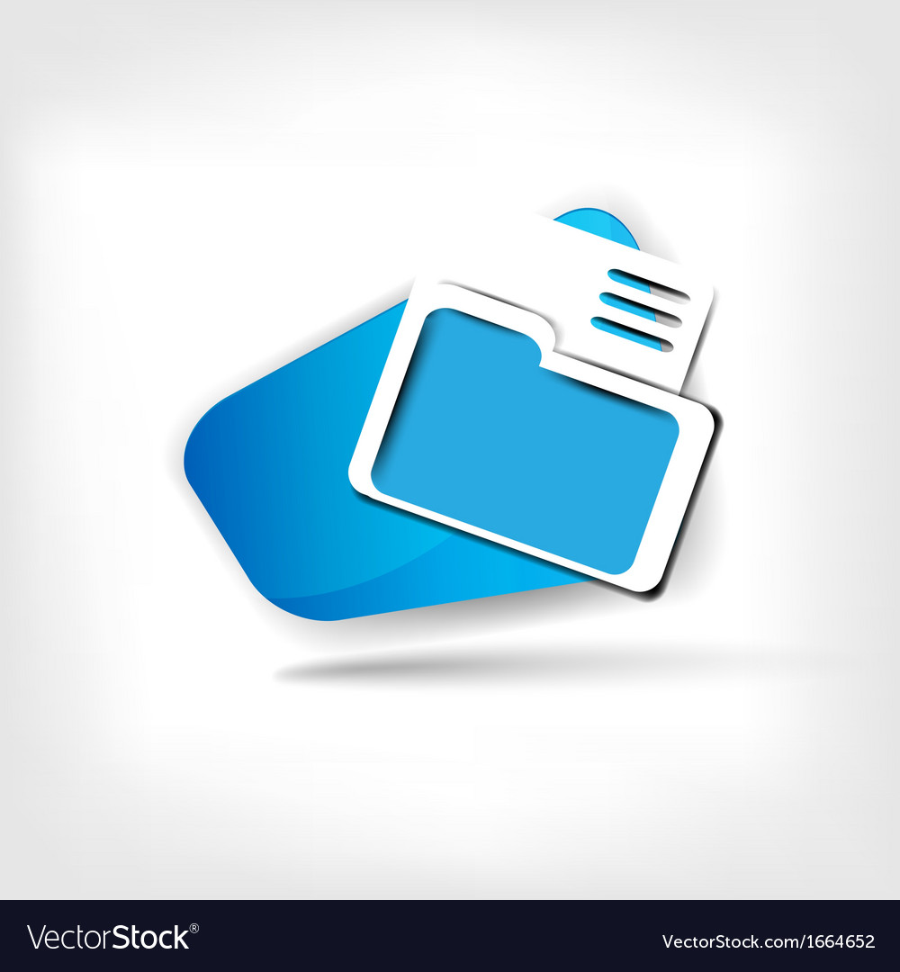 Folder web icon Royalty Free Vector Image - VectorStock