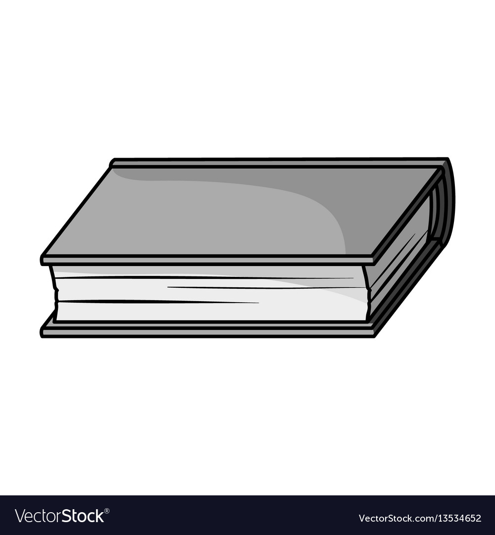 Green book icon in monochrome style isolated Vector Image