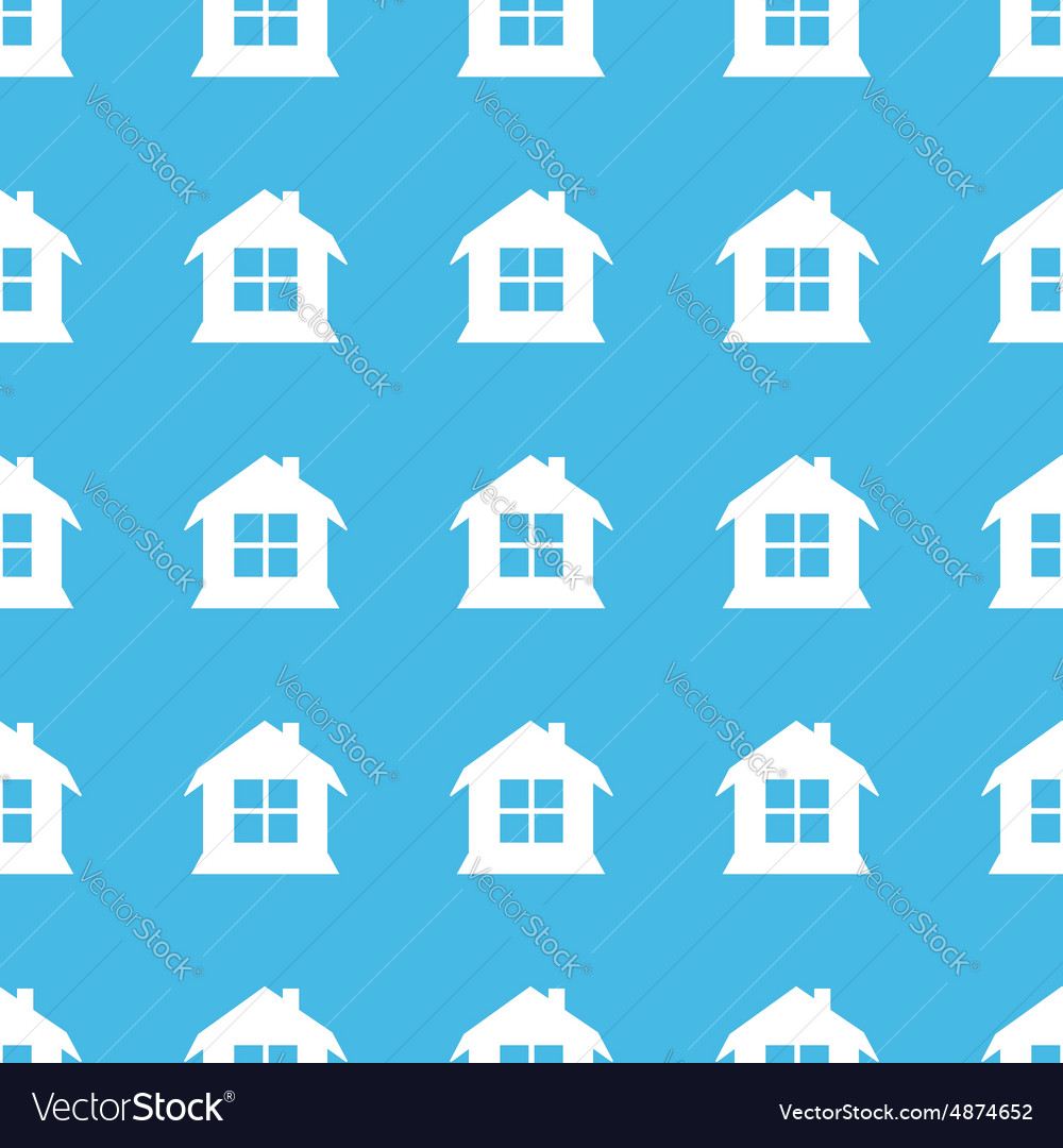 House straight pattern Royalty Free Vector Image