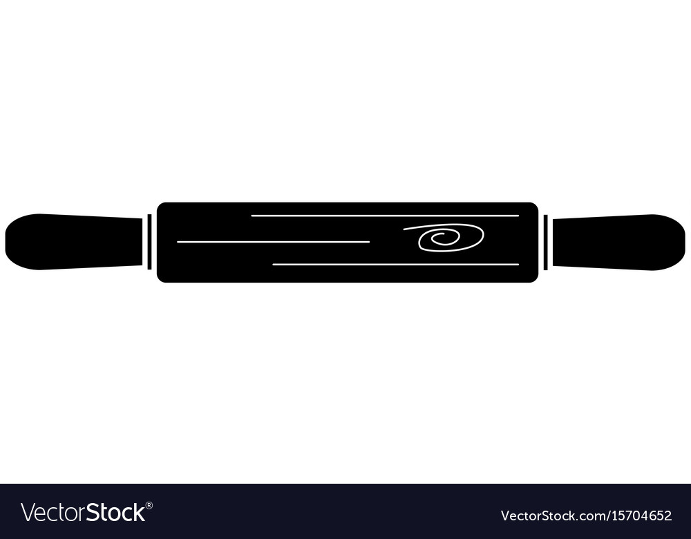 Kitchen roller isolated icon Royalty Free Vector Image