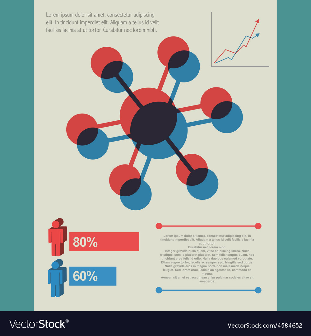 Network chart Royalty Free Vector Image - VectorStock
