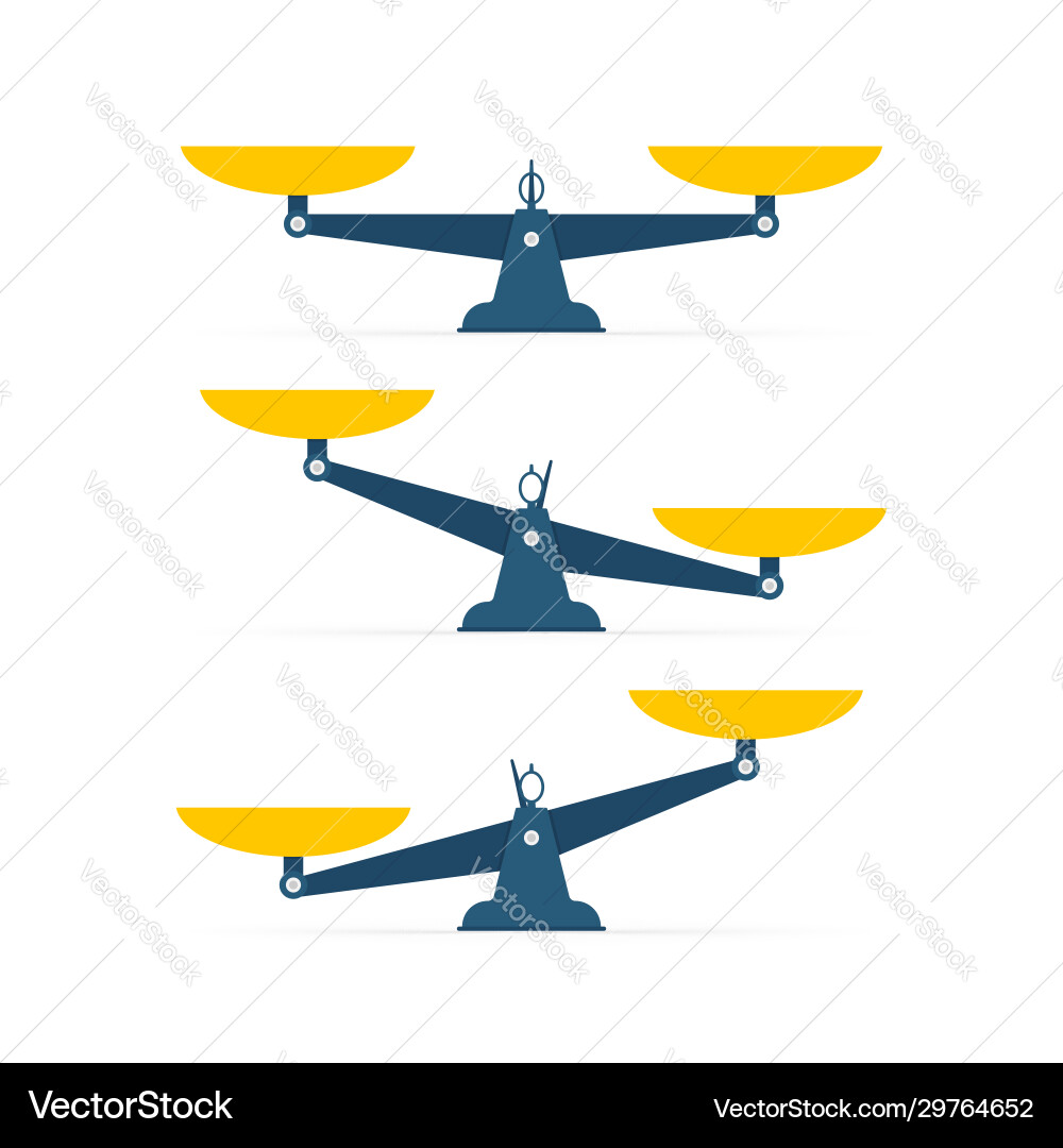 Scales icon libra isolated on white background Vector Image