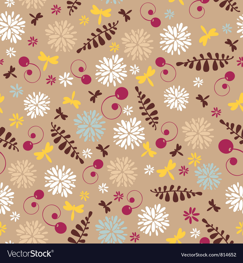 Spring seamless background Royalty Free Vector Image