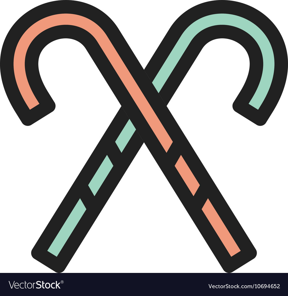 Striped candy Royalty Free Vector Image - VectorStock