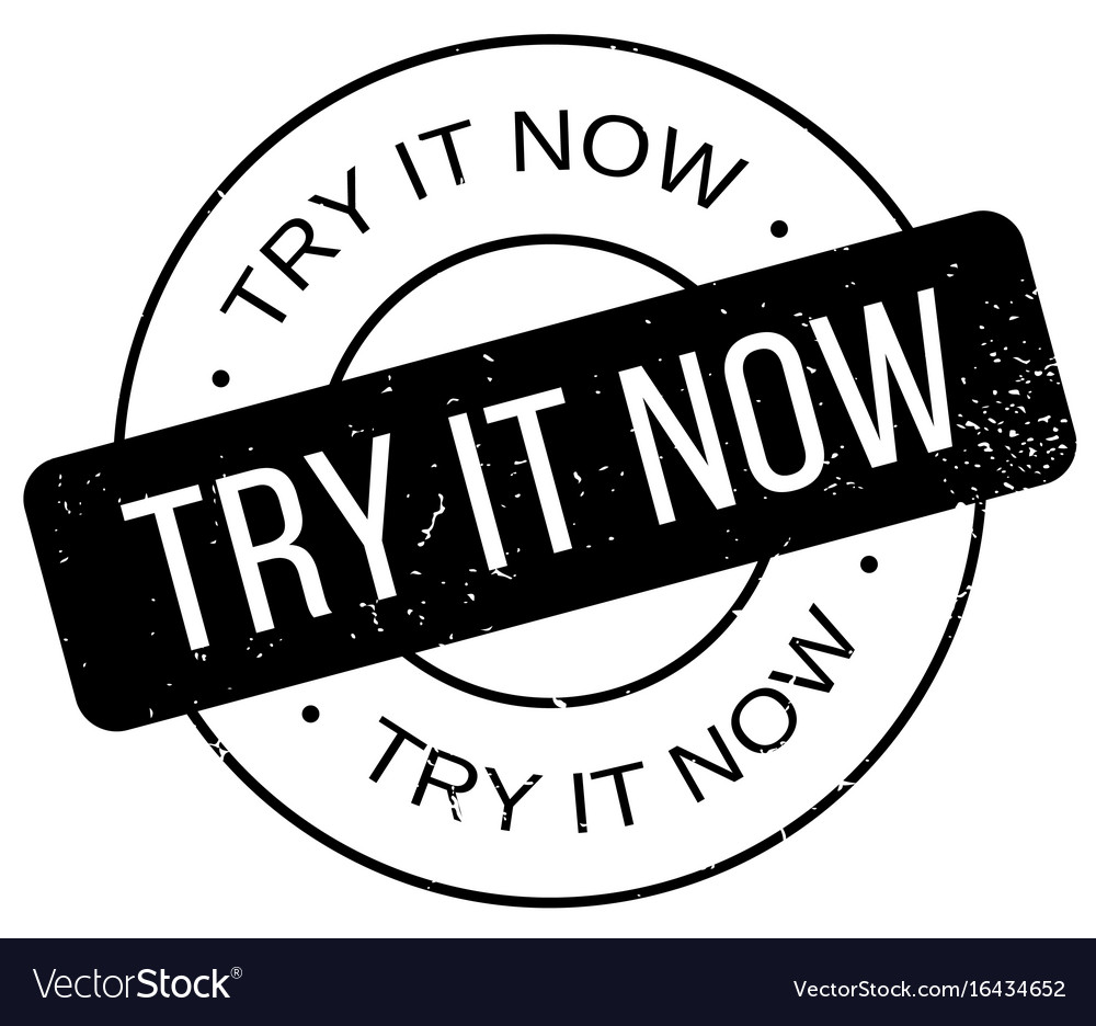Try it now rubber stamp Royalty Free Vector Image